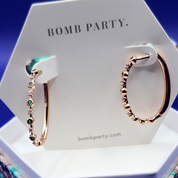 Bomb Party | Jewelry | Celebration Hoops Bomb Party | Poshmark